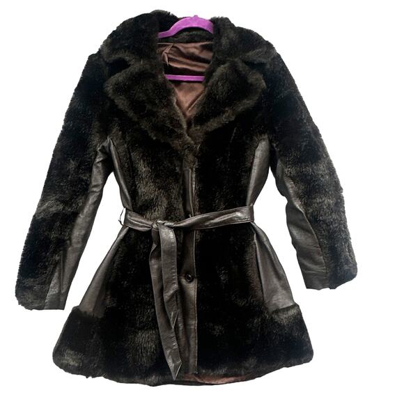 Royal Minky | Jackets & Coats | Vtg 7s Penny Lane Coat Ml Faux Fur ...